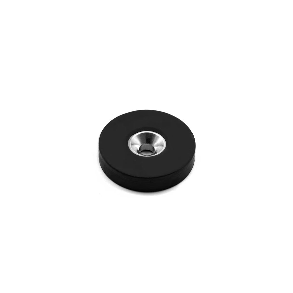 Undersænket gummimagnet 29x8 mm. | Styrke 7,5 kg.