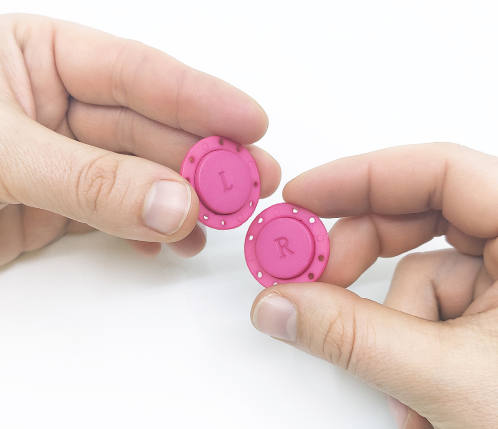 Magnetknapper i forsk. rosa nuancer | Alt i magneter online