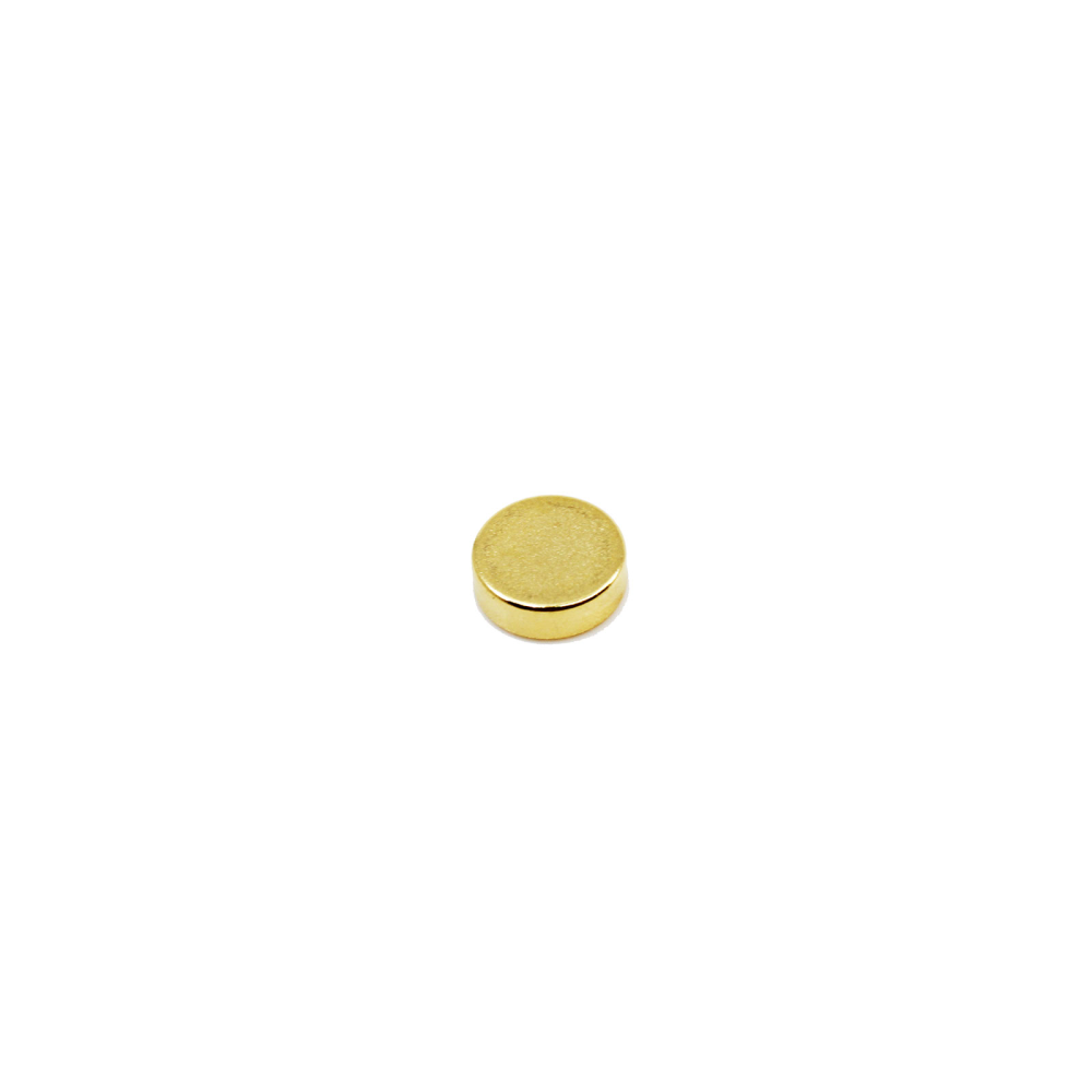 Power magnet, Skive 5x3 mm., Guld | Magnetz.dk