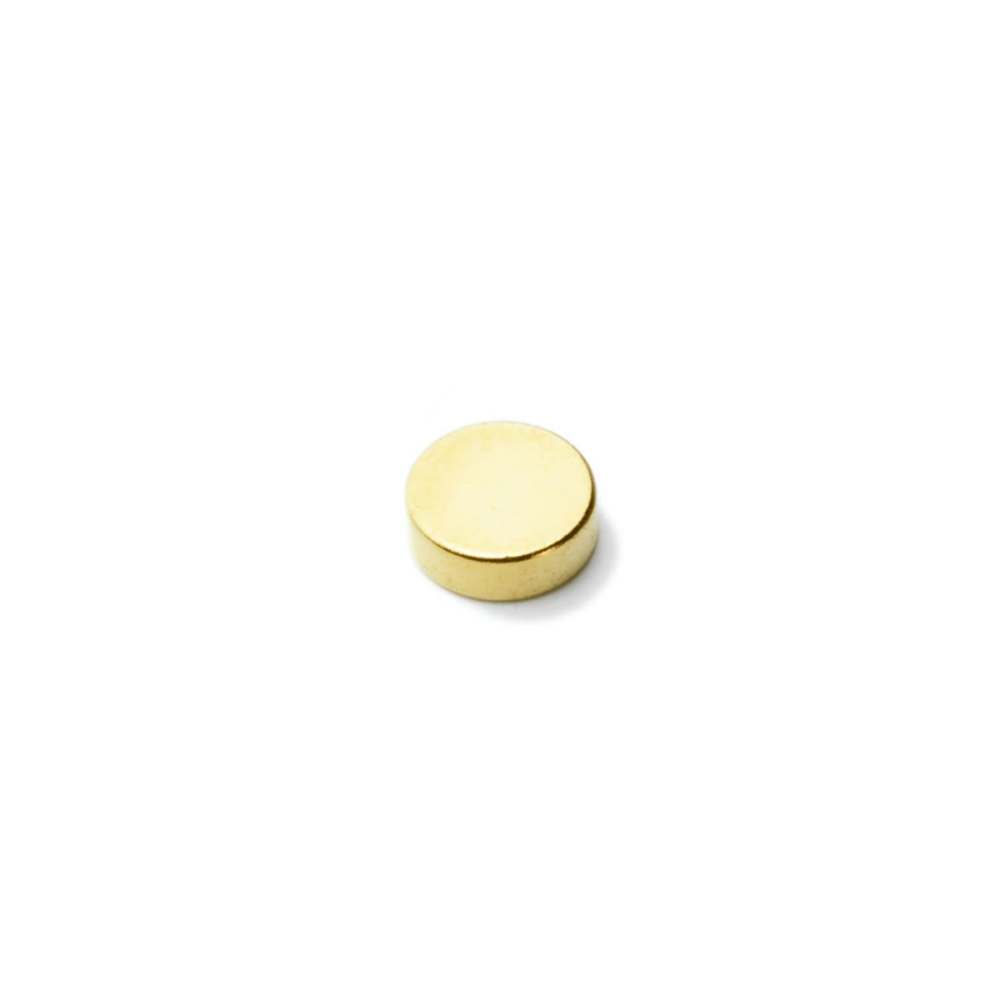 Power magnet, Skive 6x3 mm., Guld | Alt i magneter online